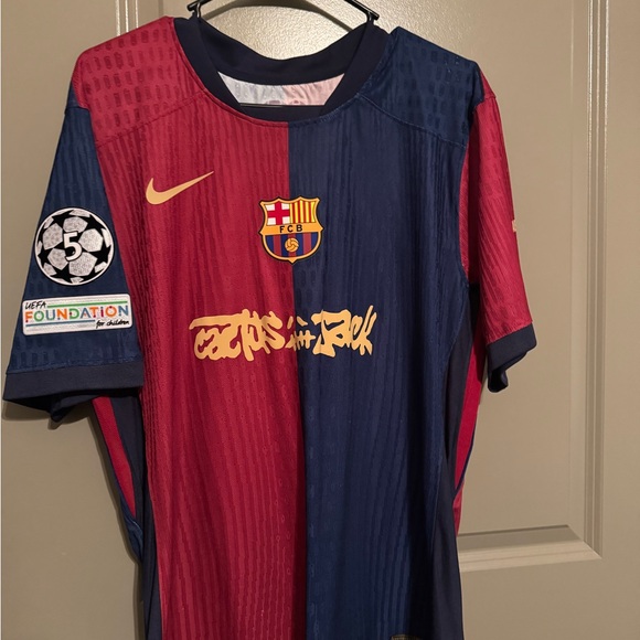 Nike | Shirts | Fc Barcelona Travis Scott Collab 2242025 Home Jersey ...